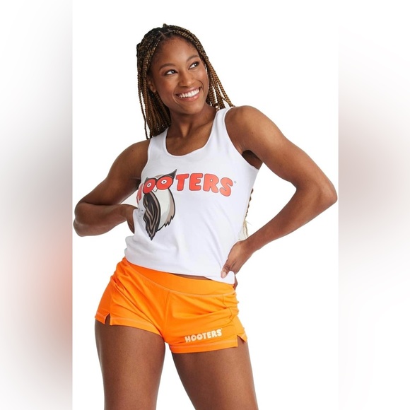Hooters Tops Hooters Girl Iconic Waitress Outfit Includes Tank Top And Shorts Set Poshmark